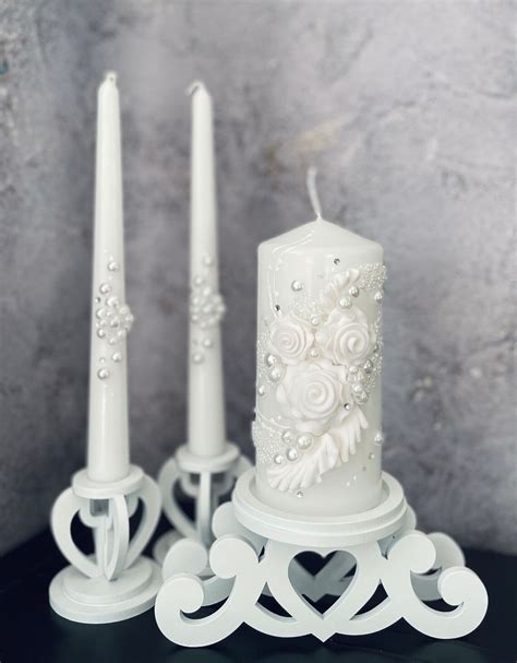 Unity Candle Holder Unity Candle Stand Unity Candle Holder Etsy