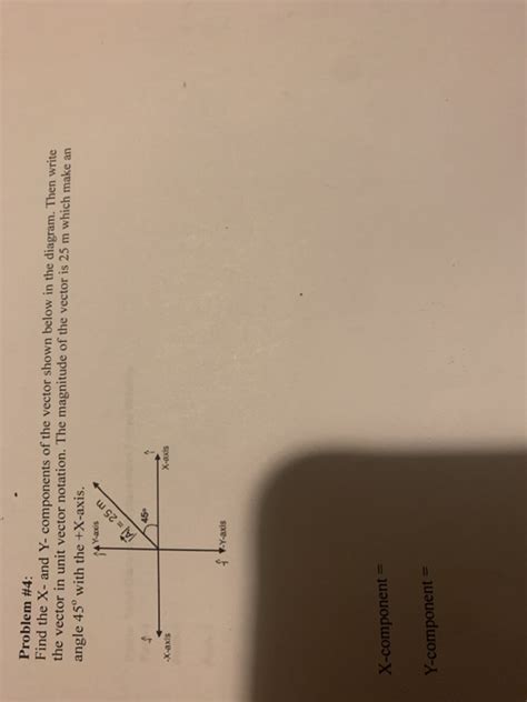 Solved Problem 4 Find The X And Y Components Of The Chegg Com