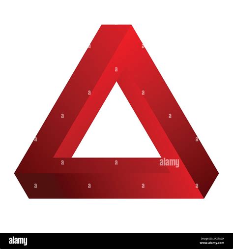 The Abstract Color Triangle Overlap On A White Background The Penrose