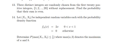 solved 13 three distinct integers are randomly chosen from
