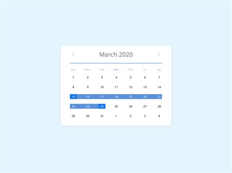 Daily UI Date Picker By Haoyang Guan On Dribbble