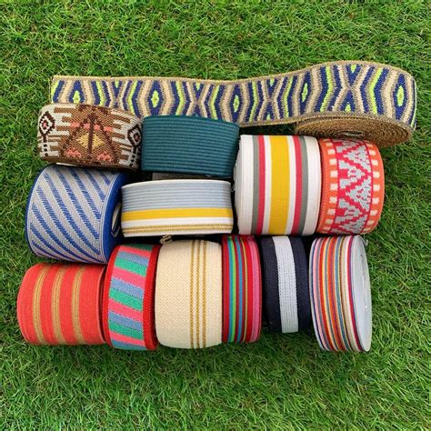 Colourful Elastic Ribbons For Diy And Crafts
