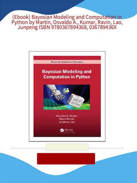 Immediate Download Ebook Bayesian Modeling And Computation In Python