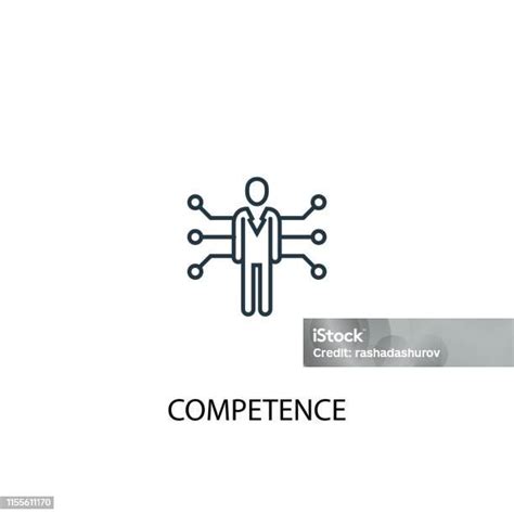 역량 개념 선 아이콘입니다 간단한 요소 그림입니다 역량 개념 개요 기호 디자인입니다 웹 및 모바일 Uiux에 사용할 수 있습니다 개념에 대한 스톡 벡터 아트 및 기타 이미지