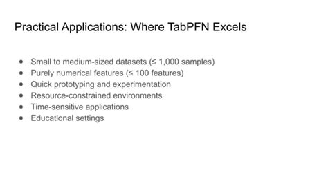 Tabpfn A Transformer That Solves Small Tabular Classification Problems