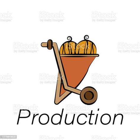 프로덕션 핸드 드로우 아이콘 농업 일러스트 아이콘의 요소 서명 및 기호는 웹 로고 모바일 앱 Ui Ux에 사용할 수 있습니다 개념에 대한 스톡 벡터 아트 및 기타 이미지