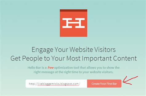 How To Add Floating Hello Bar To Blogger ~ Livebloggertricks Blogger