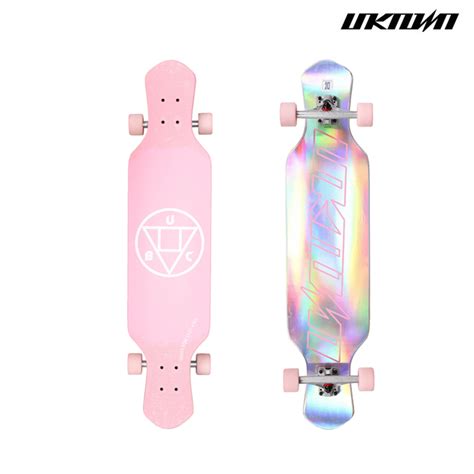 언노운 42인치 플래싱라이트 핑크 롱 스케이트 보드 이랜드몰