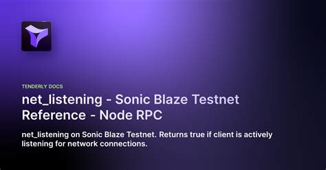 Netlistening Sonic Blaze Testnet Reference Node Rpc Tenderly