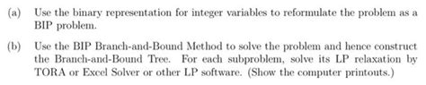 Solved Consider The Following IP Problem Maximize Subject Chegg