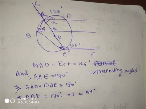 For Examinat Use NOT TO SCALE A B C And D Lie On A Circle Centre O AC Is A Diameter Of The
