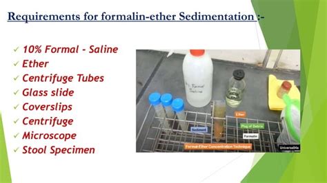 Concentration Techniques For Stool Examination Pptx Digestive