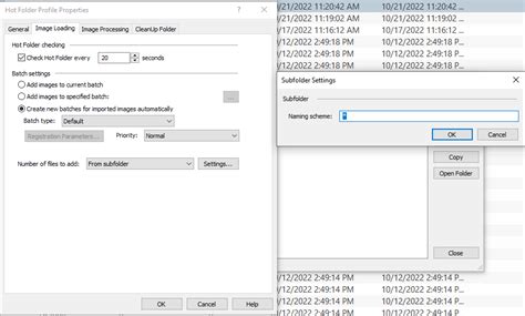 how to use the naming scheme for hot folder subfolders help center