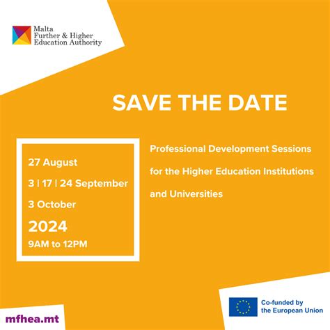 Professional Development Sessions For The Higher Education Institutions Malta Further And Higher