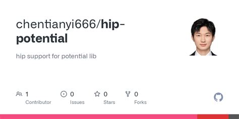 Github Chentianyi666hip Potential Hip Support For Potential Lib