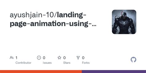 GitHub Ayushjain 10 Landing Page Animation Using Tweenmax Main