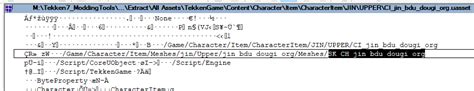 tekkenmods beginner modding tutorial part 2 understanding file