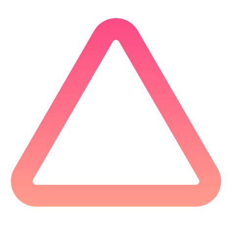 Triangle Generic Gradient Outline Icon