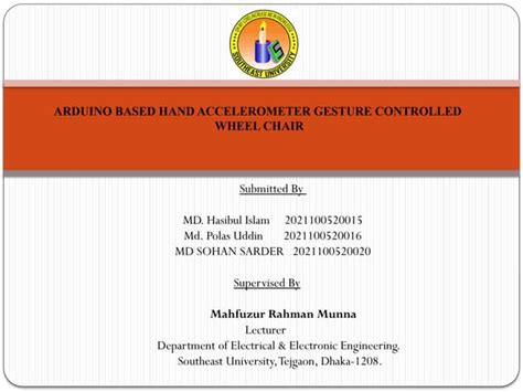 Build A Hand Gesture Controlled Robot Using Simple Components Like Arduino Pptx