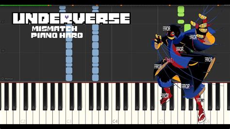Mismatch From Underverse Hard Mode Piano Tutorial Midi Visualizer