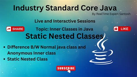Staticnestedclass Java Tutorial Java For Beginners 2024 Full Stack