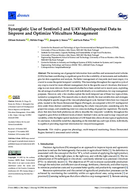 Pdf Synergistic Use Of Sentinel 2 And Uav Multispectral Data To
