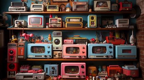 Premium Ai Image A Shelf With Many Small Objects