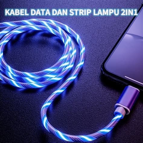 Jual Kabel Charger Kabel Data Led Usb Type C Micro Usb Fast Charging Kabel Type C Micro For