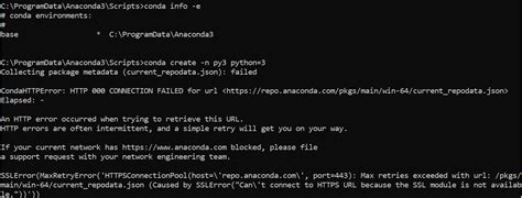 Anaconda Error Cant Connect To Url Because The Ssl Module Is