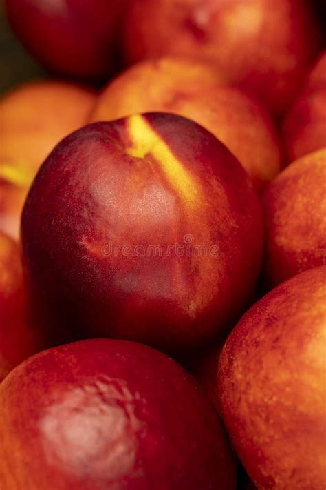 A Small Harvest Of Ripe Washed Nectarines Stock Image Image Of Sweet