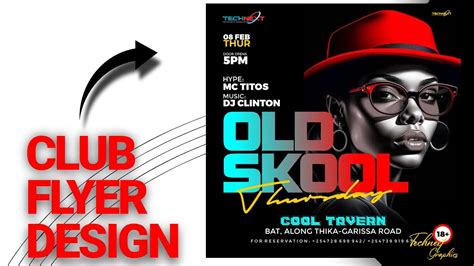 How To Design Party Club Flyer CorelDraw YouTube