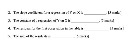 Solved Consider The Data In The Table Below In The Space Chegg Com
