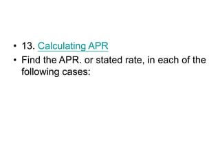 How To Find EAR And APR In MS Excel PPT