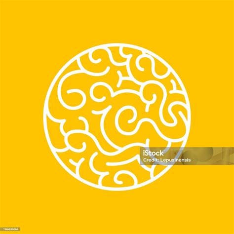 미로 모양 디자인 요소입니다 미로 로고 평면 벡터 일러스트입니다 로고에 대한 스톡 벡터 아트 및 기타 이미지 로고 정신 건강 실톱 Istock