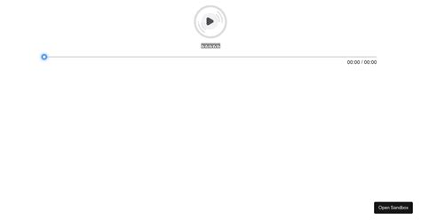 vue3 audio player forked codesandbox
