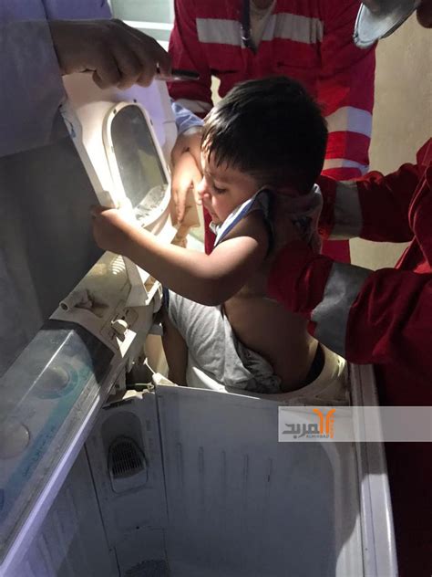 إنقاذ طفل علق داخل حوض غسالة في كربلاء المربد