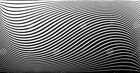 Wavy Lines Textured Background With 3d Illusion And Twisting Movement Effect Stock Vector