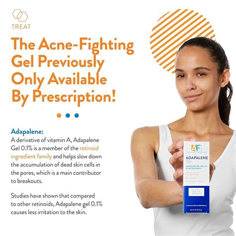 Acne Free Adapalene Gel 01 Once Daily Topical Retinoid Acne