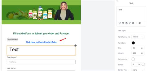 Adding Links In Texts In Forms Voters Highlevel