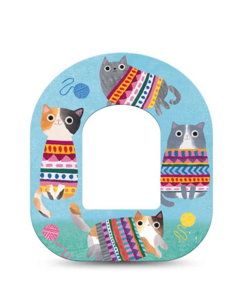 Expressionmed Omnipod Sweater Cat Patch Au