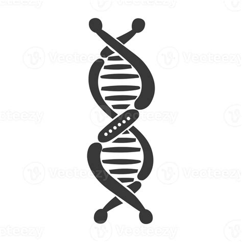 Ai Generated Silhouette Gene Dna Mutation Symbol Black Color Only 40719955 Png