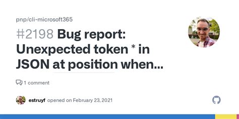 Bug Report Unexpected Token In Json At Position When Using `spo Page
