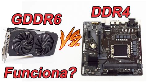 placa de vídeo ddr6 em placa mãe ddr4 funciona youtube