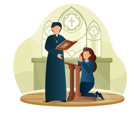 Priest Confession Illustrations Royalty Free Vector Graphics And Clip