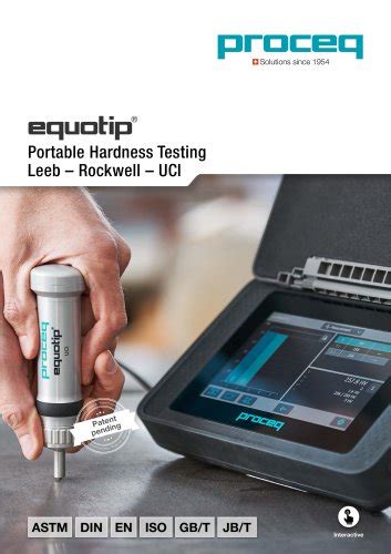 Proceq Hardness Tester Catalogue Catalog Library