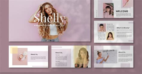 Шелли Мода Powerpoint Шаблон Шаблоны презентаций Включая изобилующий раковинами и силовая