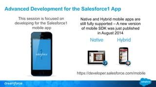 ISV Advanced Guide To Building A Salesforce1 Mobile App October 14