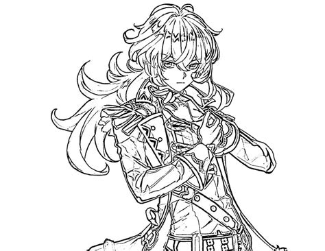Genshin Impact Coloring Pages Coloringlib