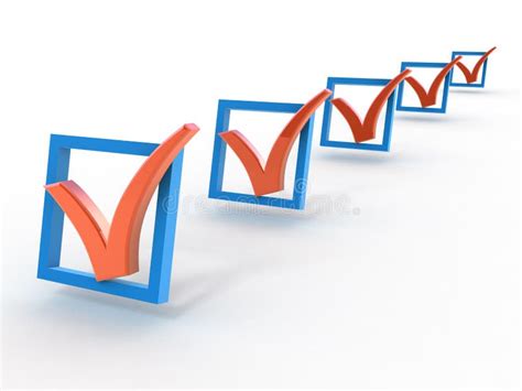 Check Boxes With Check Marks Stock Illustration Illustration Of Three Mark 19201378
