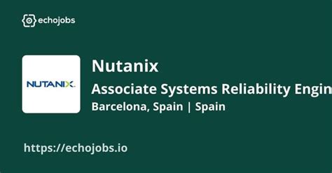 nutanix is hiring associate systems reliability engineer barcelona